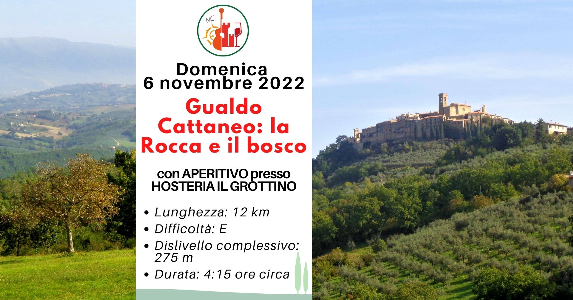 Gualdo Cattaneo: la Rocca e il bosco - Escursionismo.it